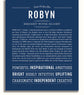 Robyn | Name Art Print – Name Stories