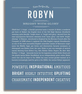 Robyn | Name Art Print – Name Stories
