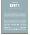 Robyn | Name Art Print – Name Stories