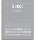 Rocco | Name Art Print – Name Stories