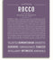 Rocco | Name Art Print – Name Stories