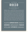 Rocco | Name Art Print – Name Stories