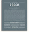 Rocco | Name Art Print – Name Stories