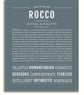 Rocco | Name Art Print – Name Stories