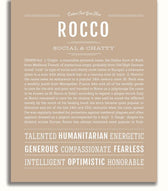 Rocco | Name Art Print – Name Stories