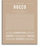 Rocco | Name Art Print – Name Stories