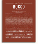 Rocco | Name Art Print – Name Stories