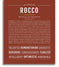 Rocco | Name Art Print – Name Stories