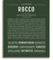 Rocco | Name Art Print – Name Stories