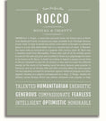 Rocco | Name Art Print – Name Stories