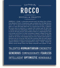 Rocco | Name Art Print – Name Stories