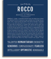 Rocco | Name Art Print – Name Stories