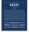Rocky | Name Art Print – Name Stories