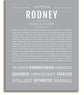 Rodney | Name Art Print – Name Stories