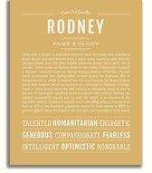 Rodney | Name Art Print – Name Stories