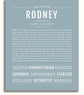 Rodney | Name Art Print – Name Stories