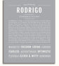 Rodrigo | Name Art Print – Name Stories