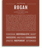 Rogan | Name Art Print – Name Stories