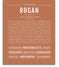 Rogan Personalized Name Meaning Art Prints – Name Stories