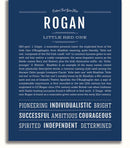Rogan | Name Art Print – Name Stories