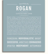 Rogan | Name Art Print – Name Stories
