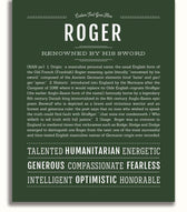 Roger | Name Art Print – Name Stories