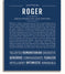 Roger | Name Art Print – Name Stories
