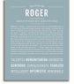Roger | Name Art Print – Name Stories