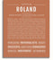 Roland | Name Art Print – Name Stories