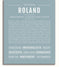 Roland | Name Art Print – Name Stories