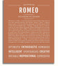 Romeo | Name Art Print – Name Stories