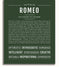 Romeo | Name Art Print – Name Stories
