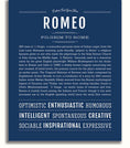 Romeo | Name Art Print – Name Stories