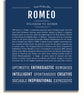 Romeo | Name Art Print – Name Stories