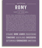 Romy | Name Art Print – Name Stories