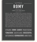 Romy | Name Art Print – Name Stories