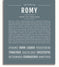 Romy | Name Art Print – Name Stories