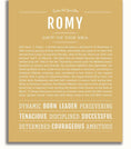 Romy | Name Art Print – Name Stories