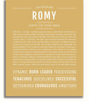 Romy | Name Art Print – Name Stories