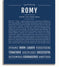 Romy | Name Art Print – Name Stories