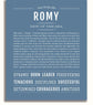 Romy | Name Art Print – Name Stories
