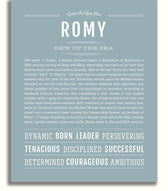 Romy | Name Art Print – Name Stories