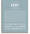 Romy | Name Art Print – Name Stories
