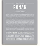 Ronan | Name Art Print – Name Stories