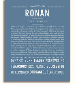 Ronan | Name Art Print – Name Stories