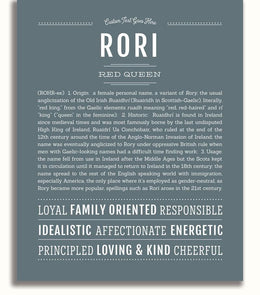 Rori | Name Art Print – Name Stories