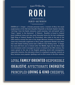 Rori | Name Art Print – Name Stories