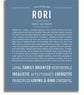 Rori | Name Art Print – Name Stories
