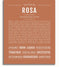 Rosa | Name Art Print – Name Stories