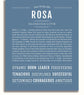 Rosa | Name Art Print – Name Stories
